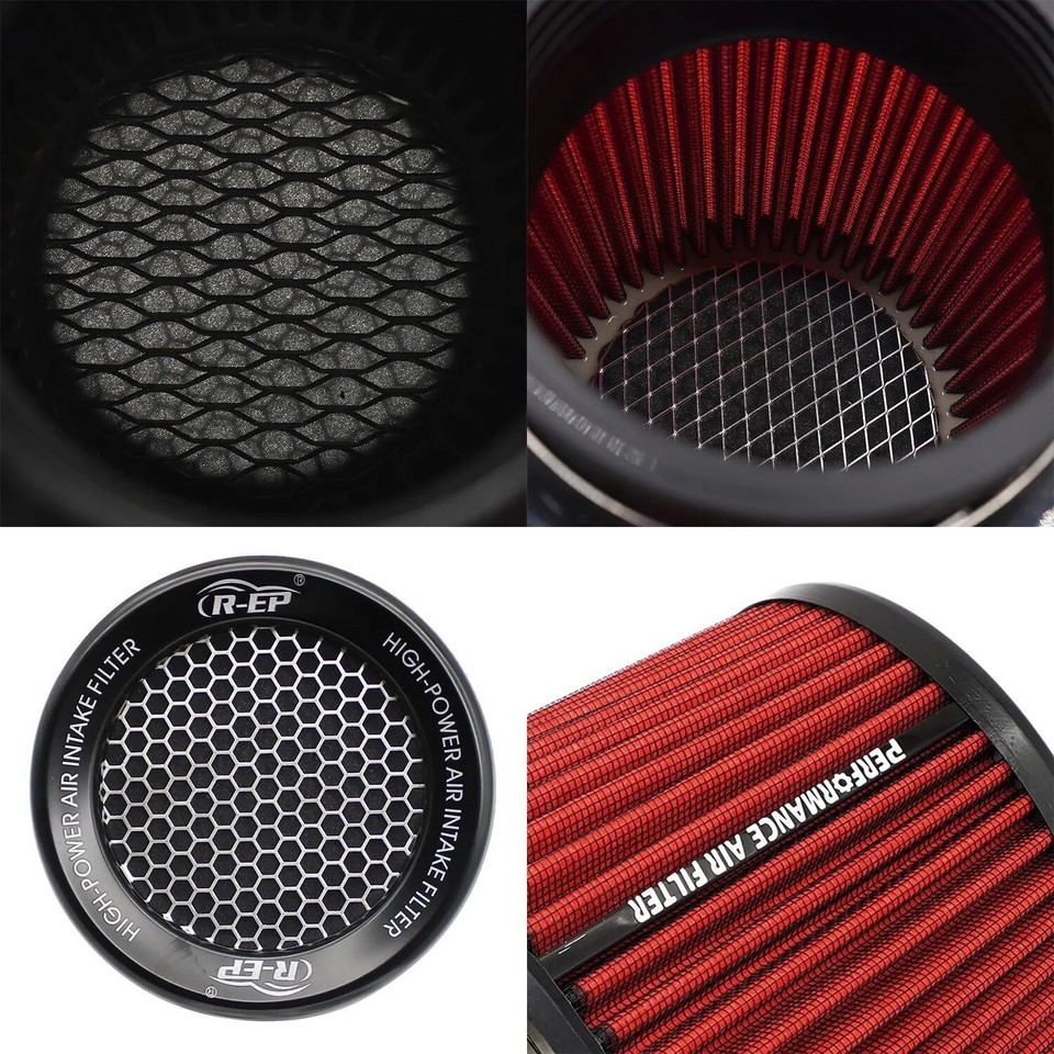 Car High Flow Air Filter Cold Air Intake Universal Filters Car Engine ...