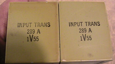 western electric input transformer 289A PAIR | eBay