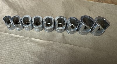 Used Snap-On 3/8” Dr 9pc Chrome SAE Weatherhead Socket Set LOOK NO ...