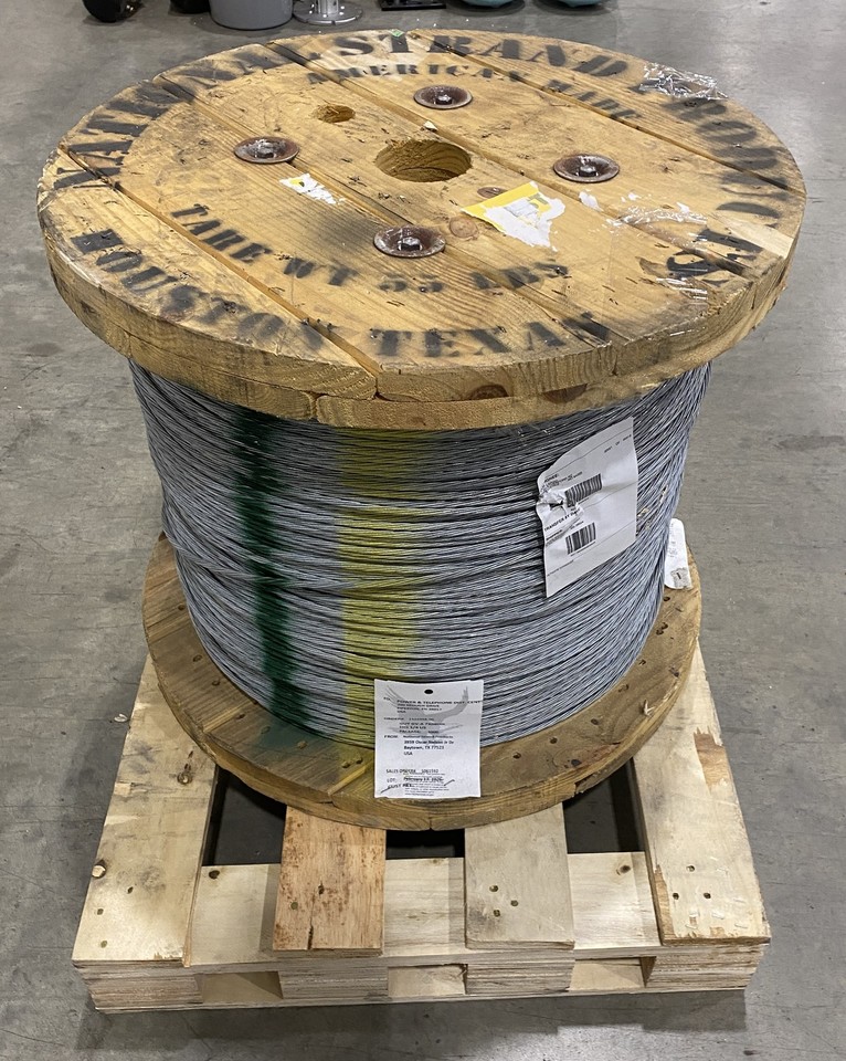 National Strand 1/4" x 5000' Galvanized Guy Strand Wire 7 Strand 1 ...