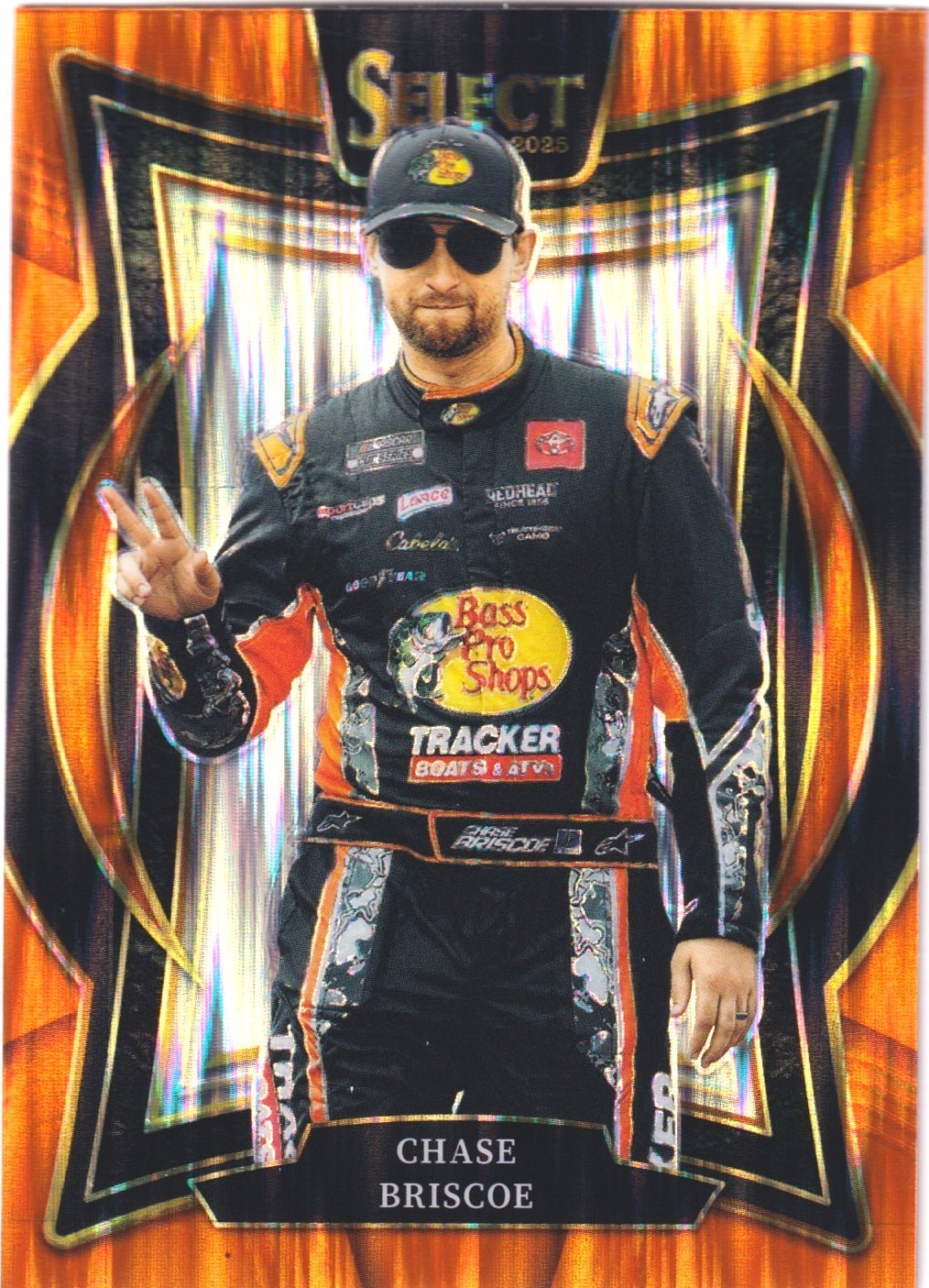 2025 Panini Select - Grandstand Chase Briscoe, Chase Briscoe #77 Orange ...