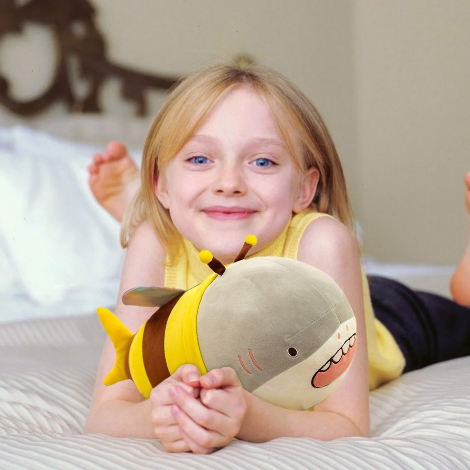 Shark Bee Stuffed Animal Cute Plushies Shark Stuffed Animal Plush Shark ...