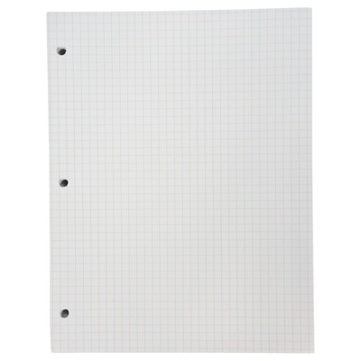 School Smart Graph Grid Paper, 3-Hole Punched, 8-1/2 x 11 Inches, 500 ...