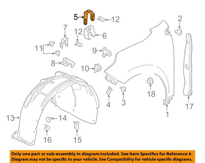 GM OEM 18-24 Equinox Fender Fender Components-Fender Upper Bracket ...