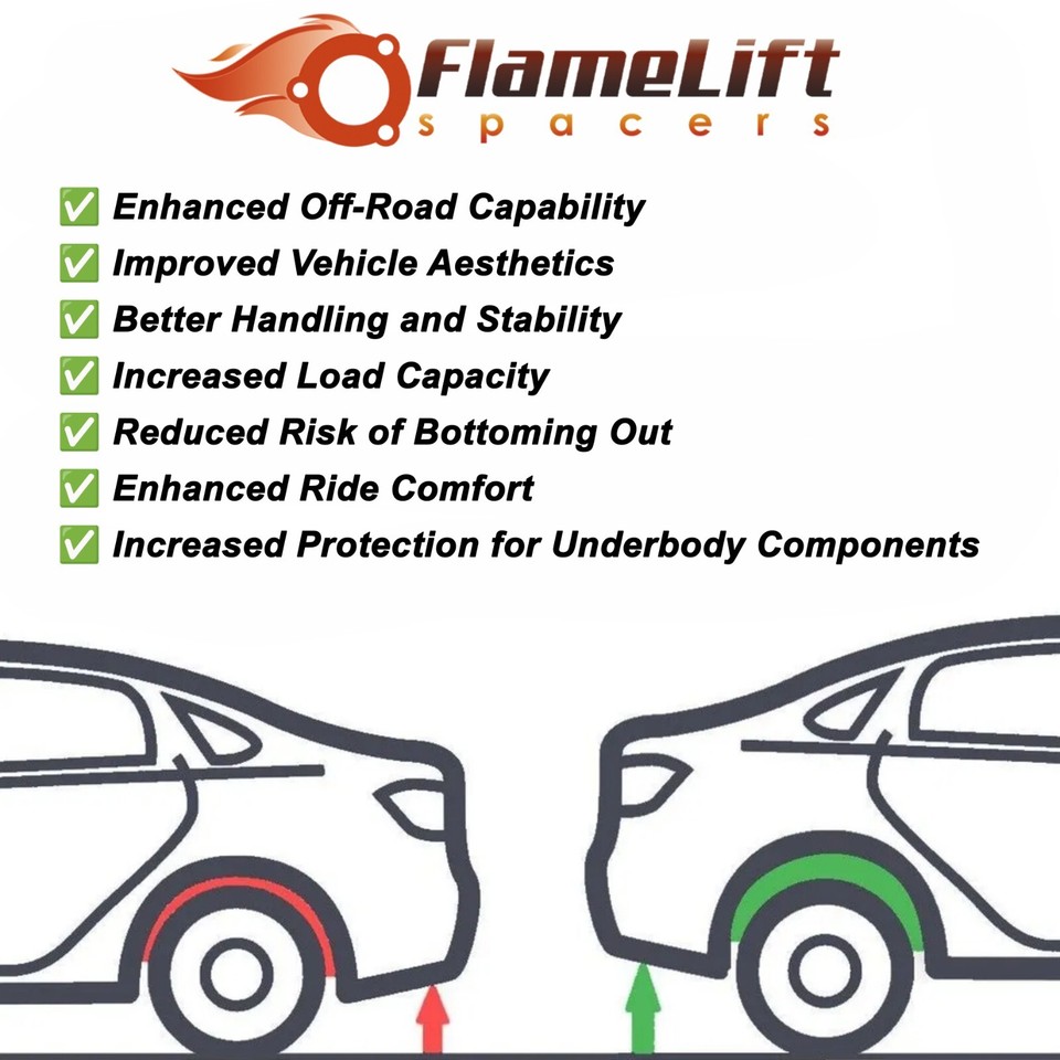 40mm 1.6" Lift Kit Front & Rear for Toyota HARRIER HIGHLANDER KLUGER ...