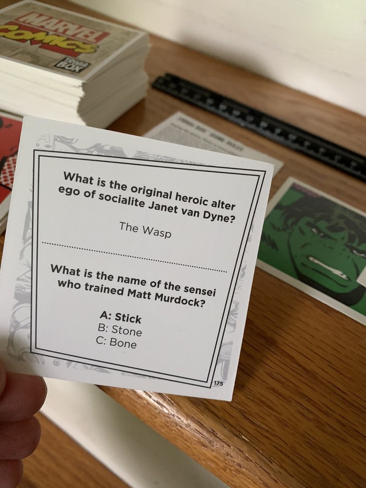 Marvel Comics Trivia Box Card Game | eBay