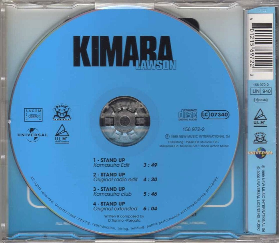 Kimara Lawson ‎- Stand Up - CDM - 2000 - House 4TR Panic Records ...
