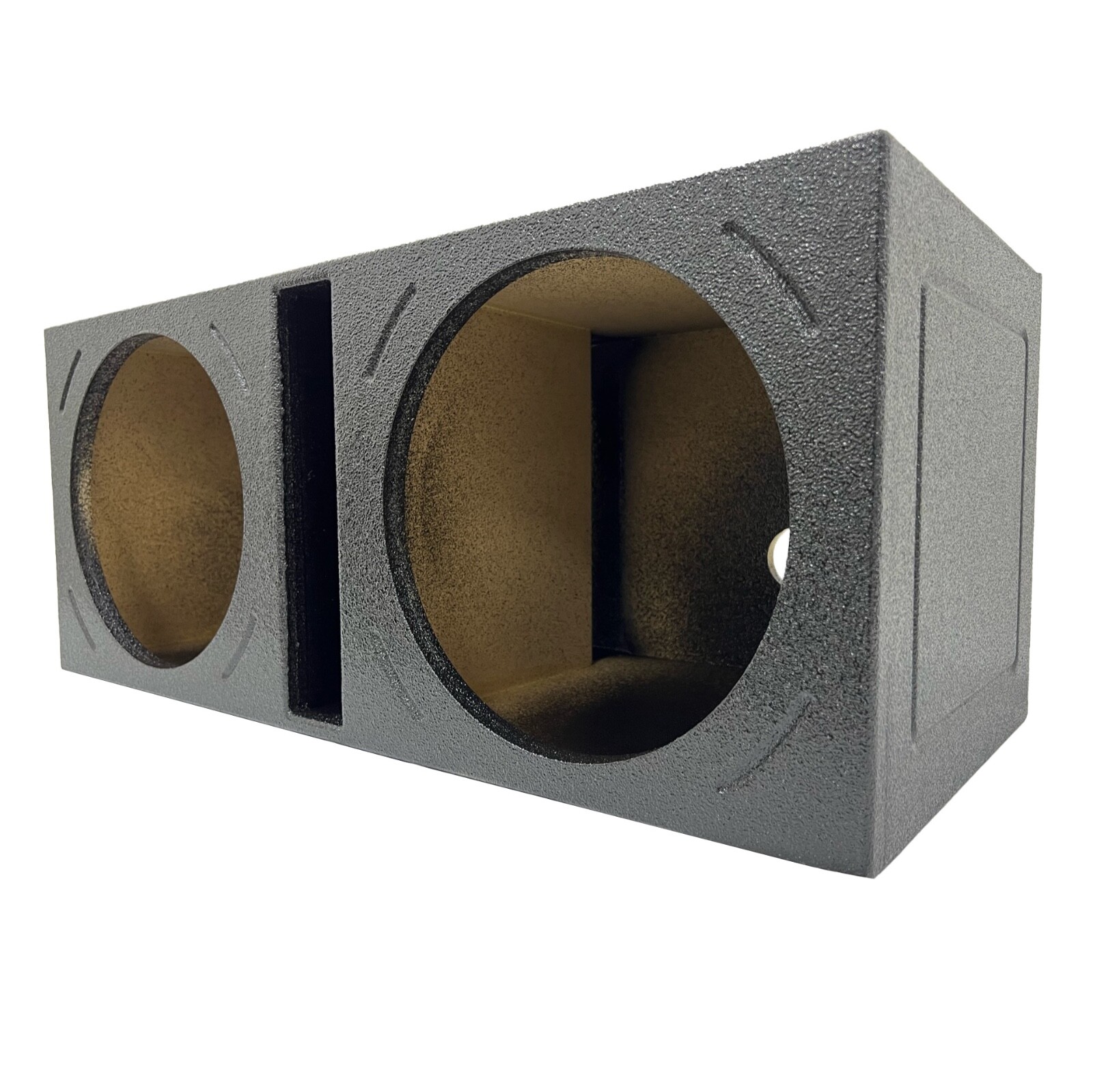 Subwoofer Box Dual 12 Inch Vented Ported Speaker Box Durable Bed Liner ...