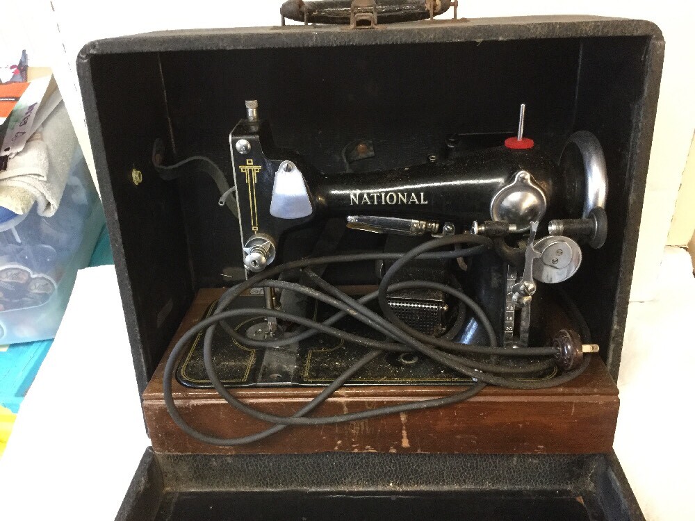 Rare Antique Vintage National Sewing Machine Model 2 in Original ...