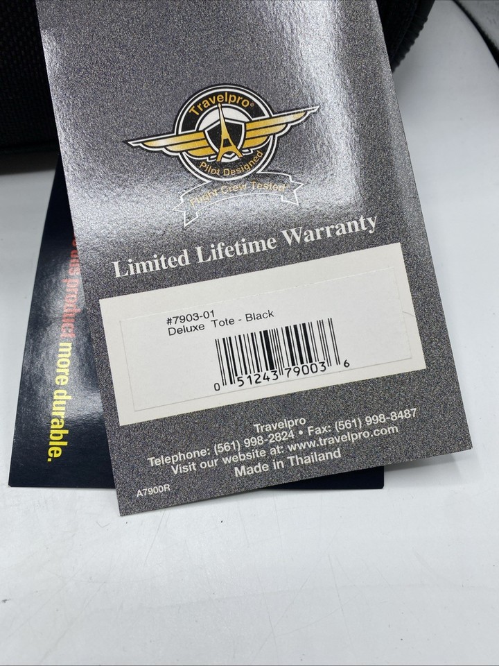 Travelpro Crew Bag C3 Black Carry On Deluxe Tote Boarding Bag Shoulder ...