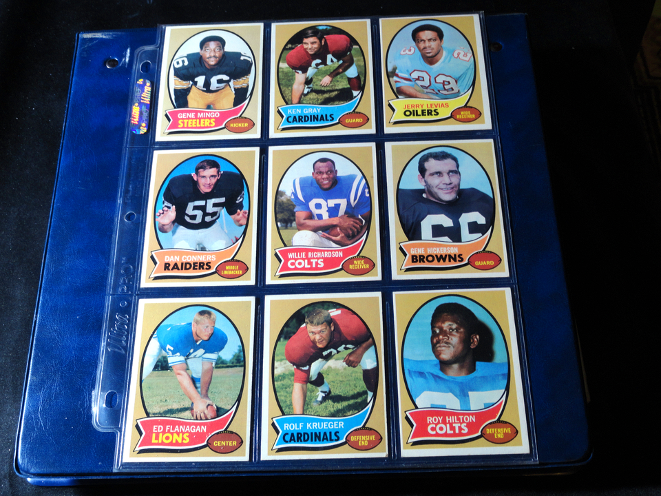 1970 - 1971 VINTAGE NFL TOPPS FOOTBALL COLLECTION (126) CARD LOT (19fb ...