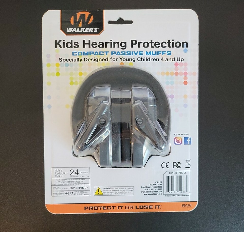 WALKERS GWP-CRPAS-GY RAZOR COMPACT 24 DB OVER THE HEAD GRAY | eBay