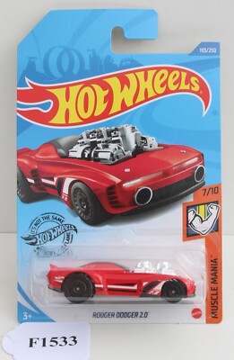 Hot Wheels Muscle Mania Red Rodger Dodger 2.0 7/10 FNQHotwheels F1533 ...