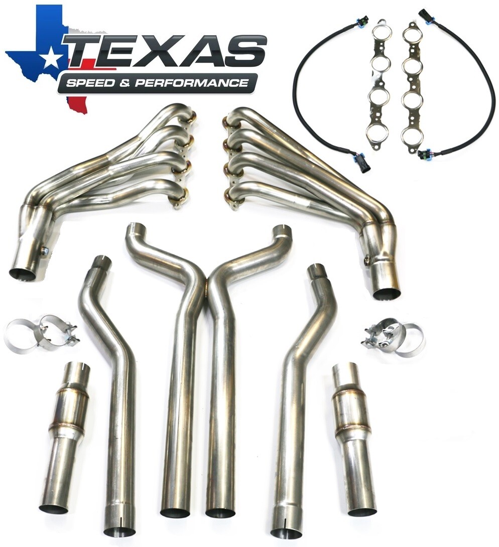 Texas Speed 10-15 Camaro 1-7/8" Stainless Steel Long Tube Headers ...