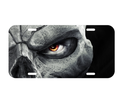 SKULL eye Beast License Plate Front Auto Tag Plate Skeleton Zombie ...