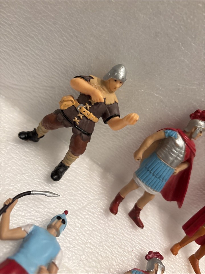 Rubber Papo 3.5” Archer Long Bow Knight Soldier Medieval Action Figures ...