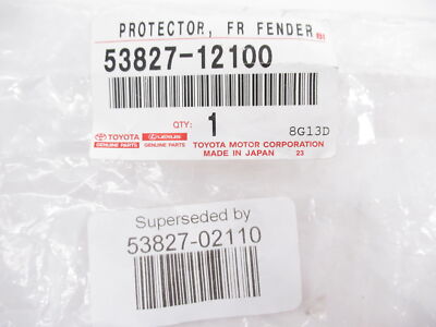 Genuine OEM Toyota 53827-02110 Passenger Front Fender Rear Seal 2009-13 ...