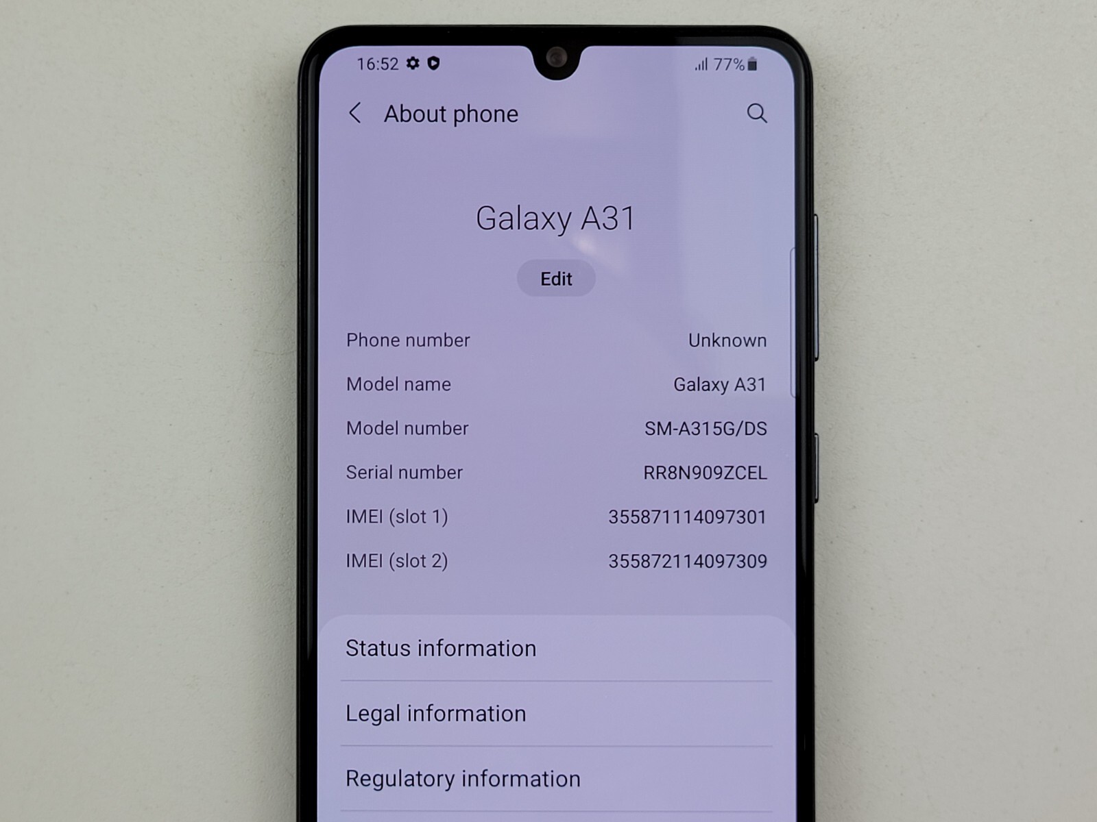 Samsung Galaxy A31 (SM-A315G/DS) 128GB - Blue (GSM Unlocked) Dual SIM ...
