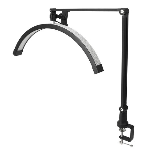 20in Black LED Half Moon Light Adjustable 3 Color Temperature Arc ...