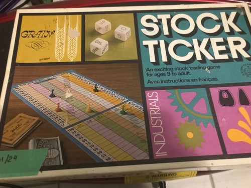 VIntage Stock Ticker Board Game Copp Clark - Bilingual Canadian Edition ...