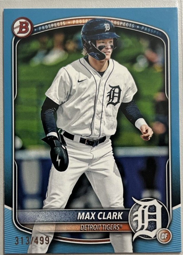 2025 Bowman - Prospects Max Clark #BP-24 Sky Blue /499 (RC) for sale ...