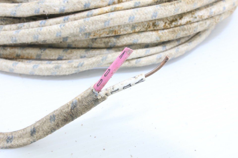 Western electric cloth 16GA wire*2pcs solid core speaker cable 1Meter ...