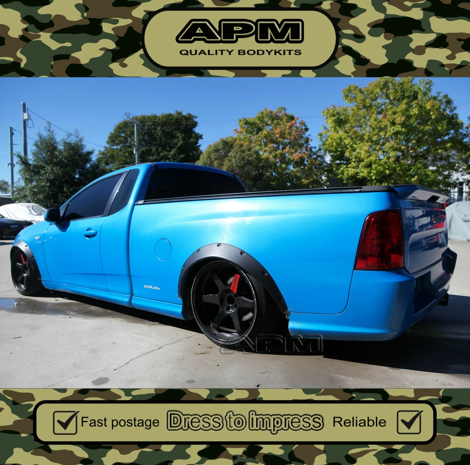 Quality APM Fender Guard Wheel Flare For Ford/FPV Ute XR6/XR8/F6/GT ...