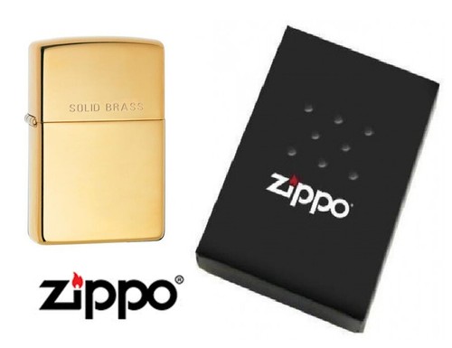 Zippo Lighter Solid Brass Windproof lifetime guarantee | eBay