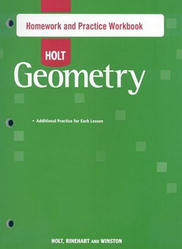 Geometry, Homework and Practice Workbook: - 003078087X, paperback, Holt ...