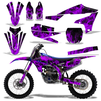 Dirt Bike Graphics Decal Kit + Number Plates For Yamaha YZ450F 2018 ...
