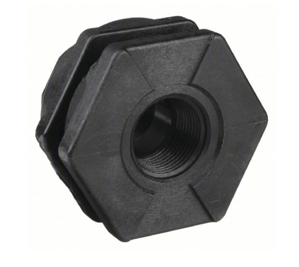 2 Banjo TF075 Polypropylene Bulkhead Tank Fittings TF 075 for sale ...
