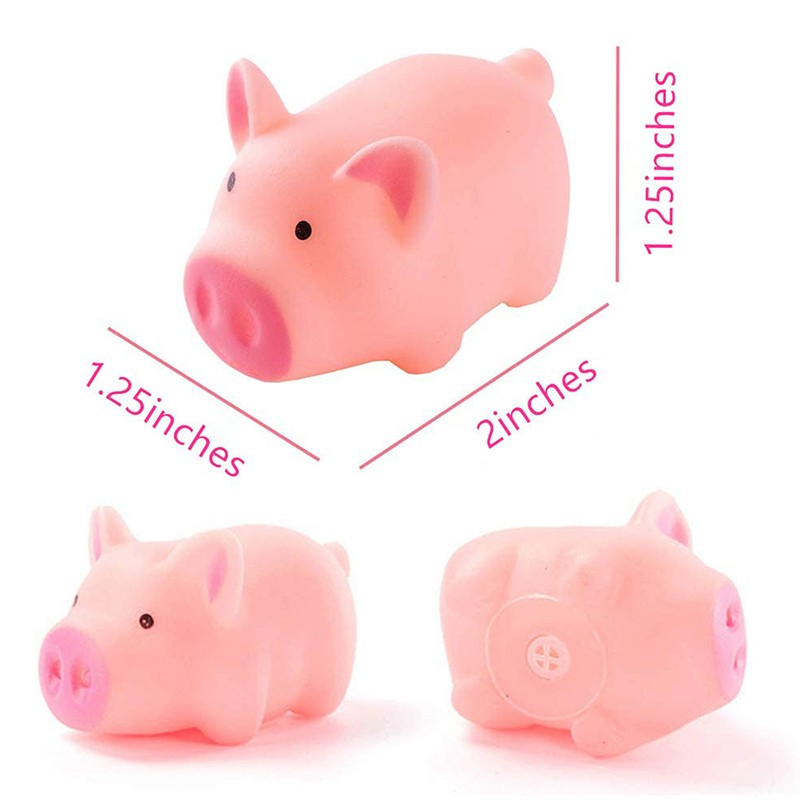 Pack Of 50 Funny Pig Squeeze Toy Squeaky Sound Squeaker Pig Toy For ...
