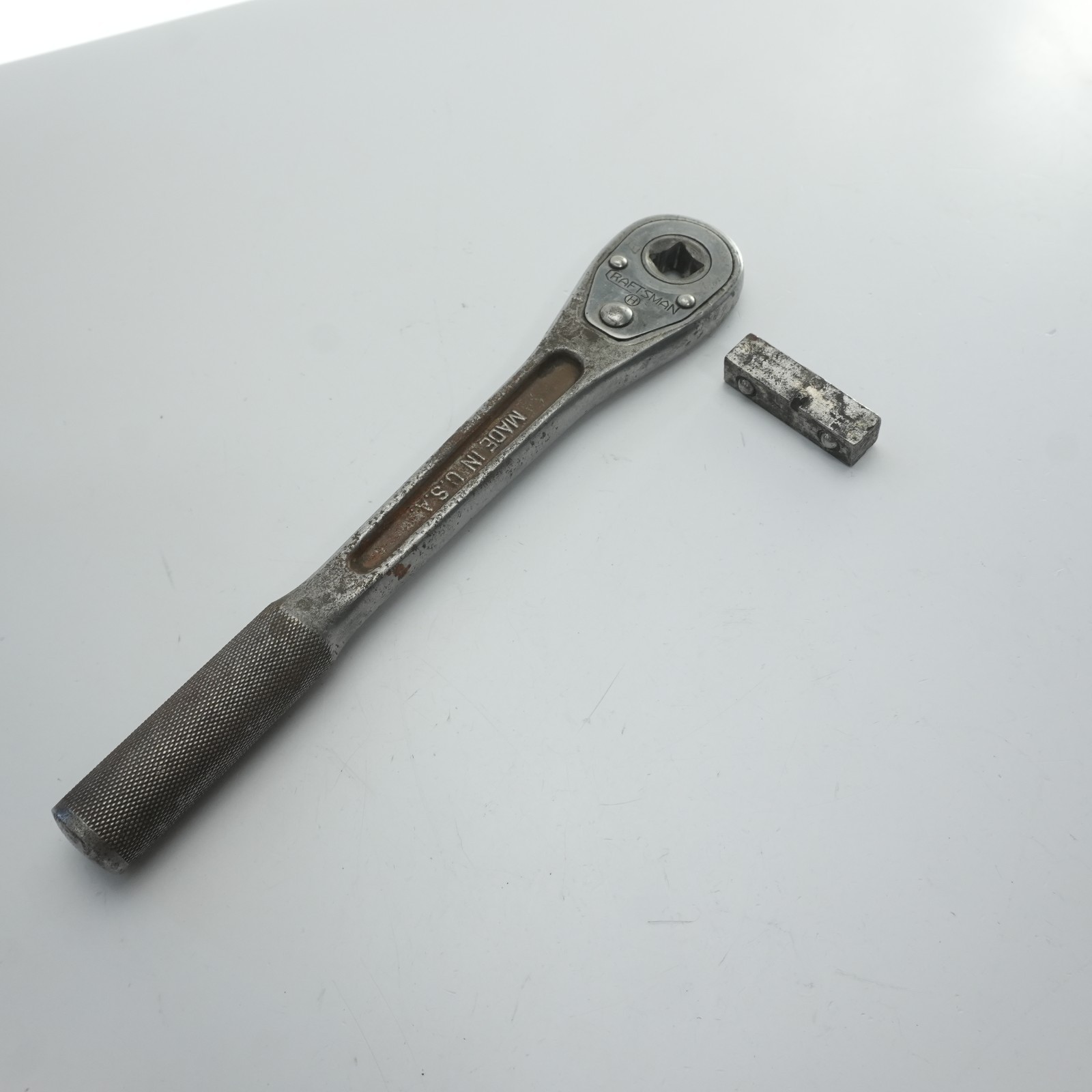 Craftsman rare H 1/2" Drive Male Female Ratchet w/ Double BE End Square ...