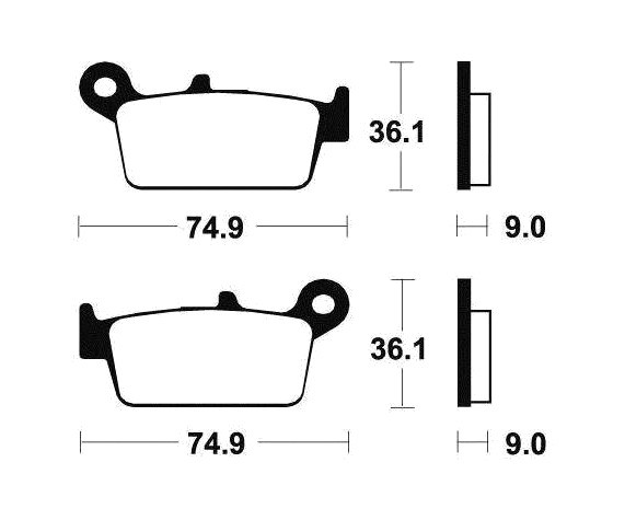 104 - Bio-Roller-Bremsbeläge ME190 kompatibel mit KYMCO FEVER 50 ZX 50 ...