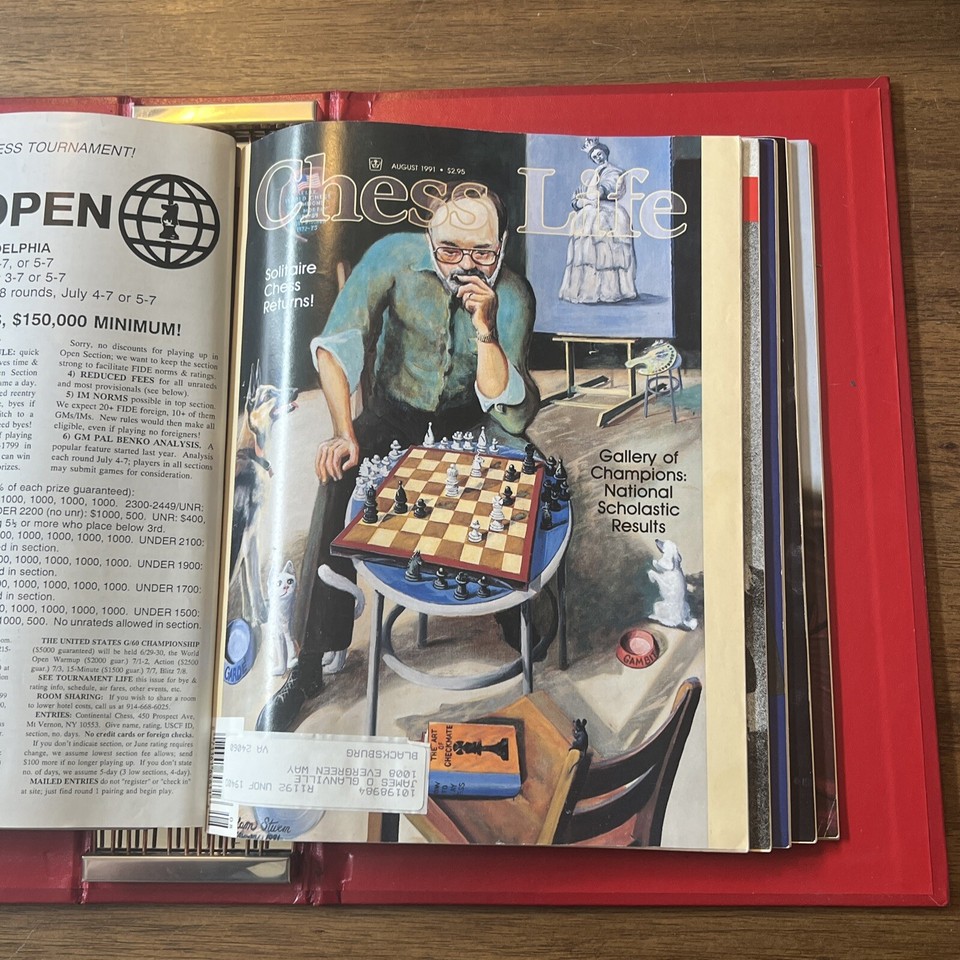 1991 Complete 12 ISSUES OF CHESS LIFE MAGAZINE - UNITED STATES CHESS ...