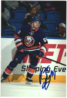 Brett Gallant Autographed 4x6 Color Photo New York Islanders #59 Blue C ...