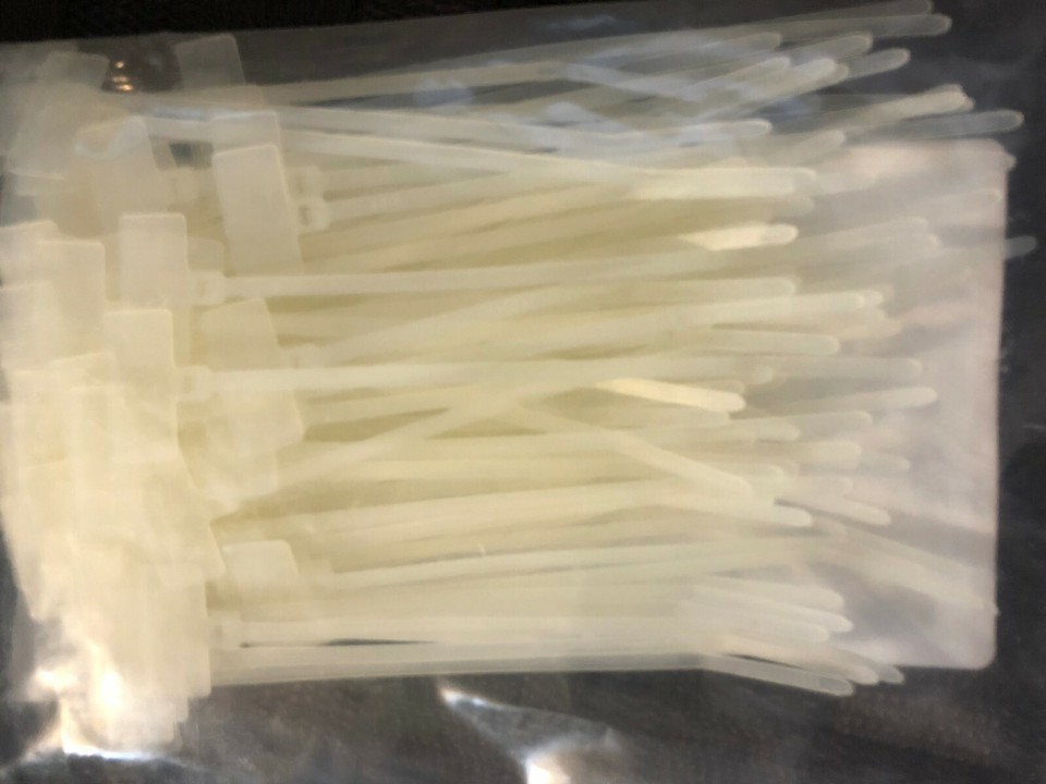 ACT 4" Identification Labeling / Flag Cable Zip Ties 100pk ADVANCED ...