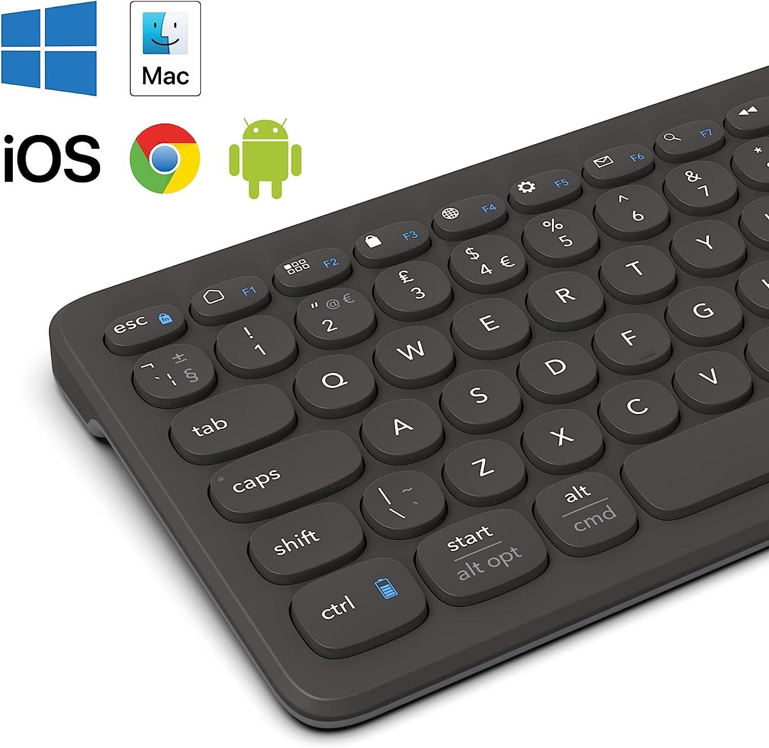 New - ZAGG Pro Keyboard 17 - Full-Size Wireless Charging Desktop ...