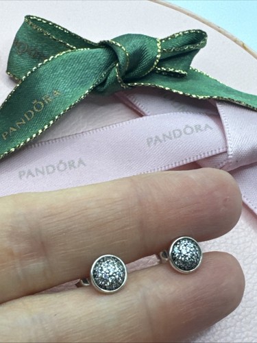Pandora Clear CZ Dazzling Droplets Pave Round Stud Earrings 290726CZ ...