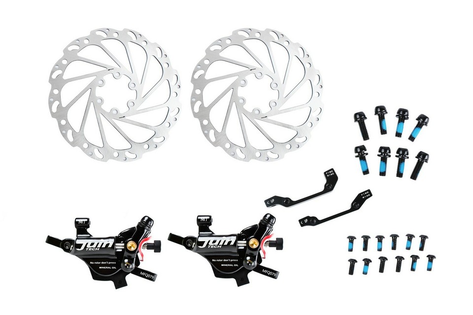 Juin Tech M1 Mountain eBike Bicycle Hydraulic Disc Brake Caliper Set w ...