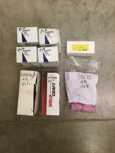 Large Lot Of Tig Welding Cups For Gas Lenses, 53N87, 53N87XL, 53N26 ...