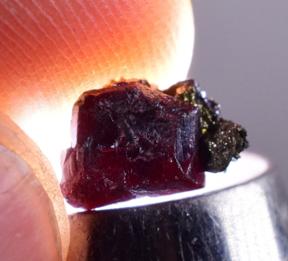 0.8 cms TWIN PROUSTITE RED RUBY SILVER PYRITE PERU TRANSLUCENT ...