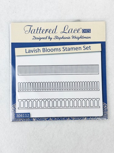 TATTERED LACE by STEPHANIE WEIGHTMAN -LAVISH BLOOMS STAMEN SET - BRAND ...