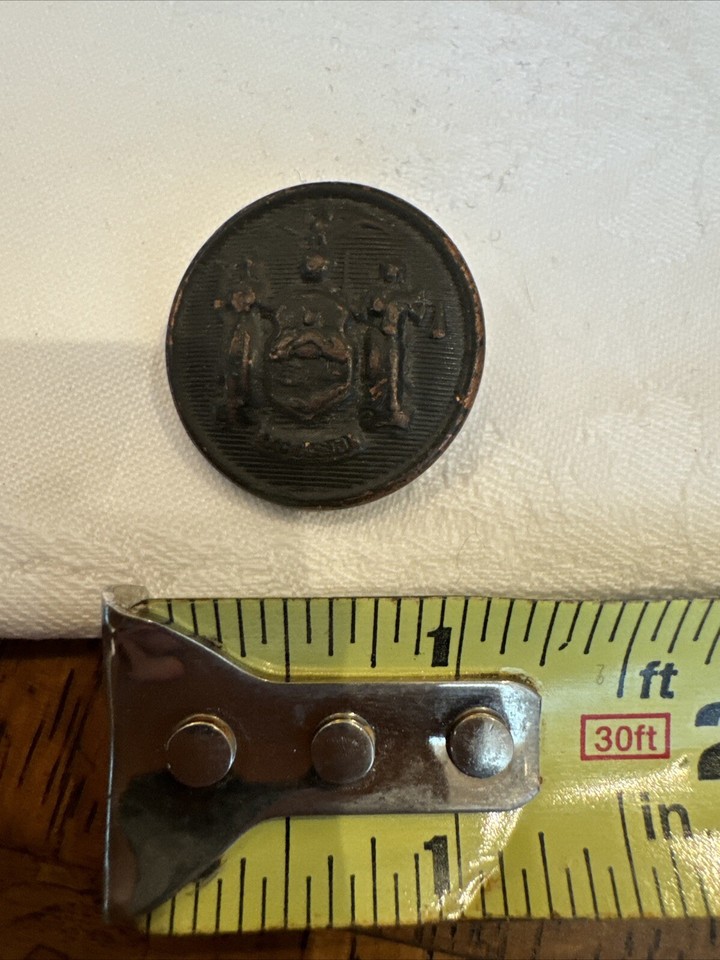Vintage New York State Seal Button | eBay