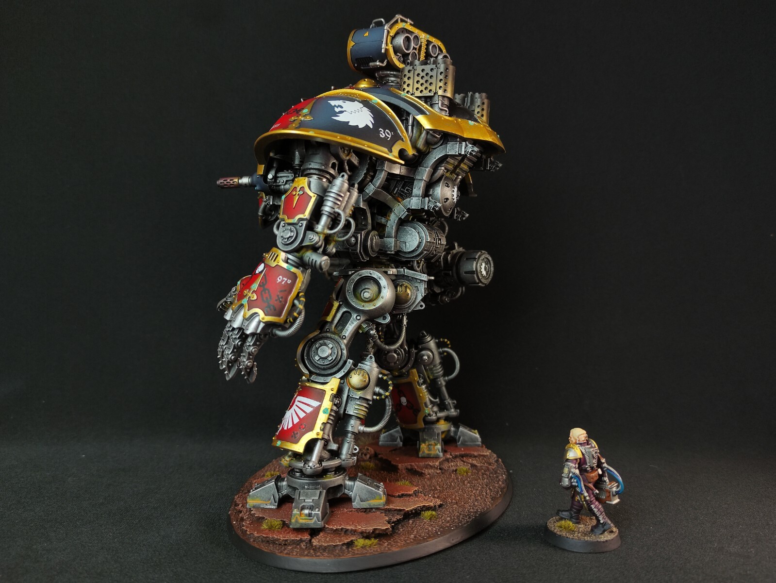 Warhammer 40k commission painted Knight Preceptor Canis Rex weapon on ...