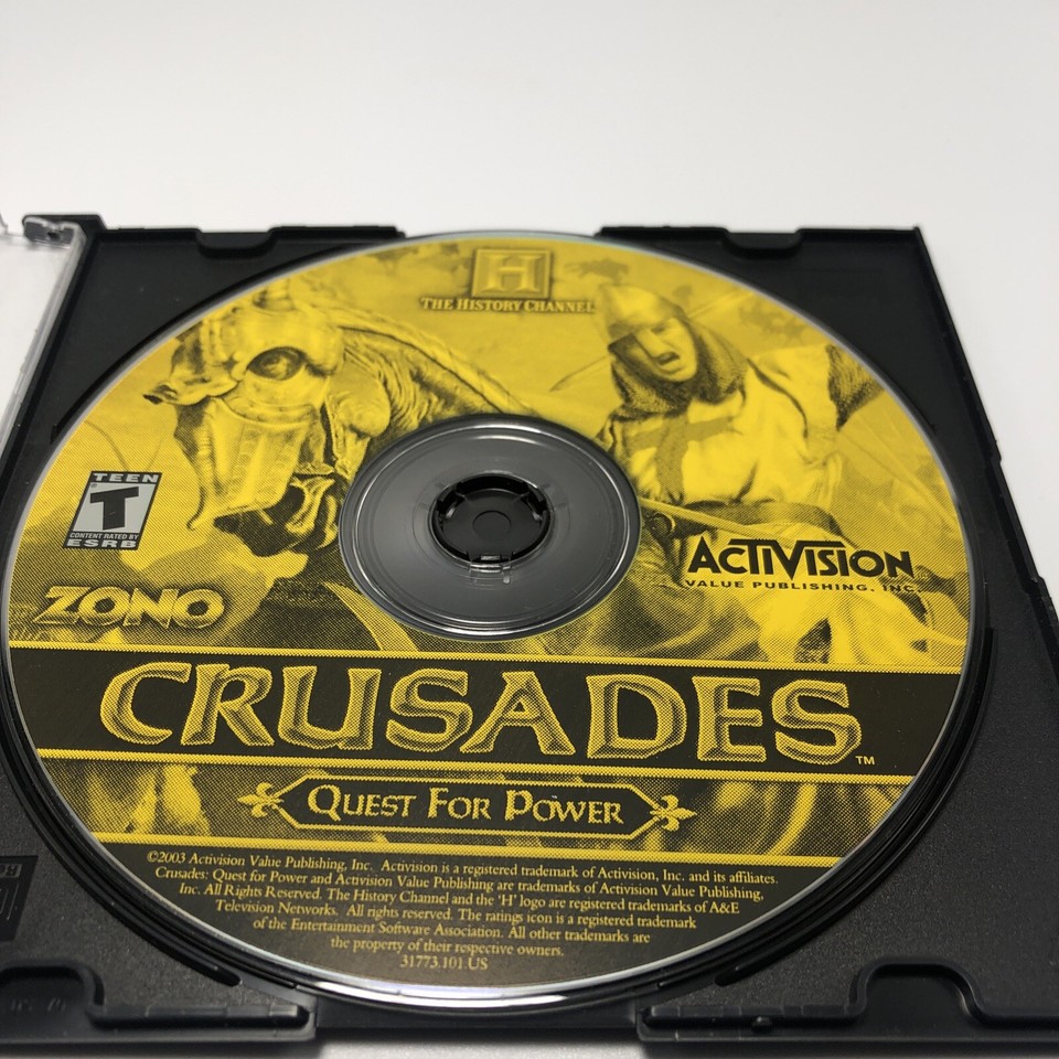 History Channel: Crusades Quest for Power (PC 2003) CD-ROM ACTIVISION ...
