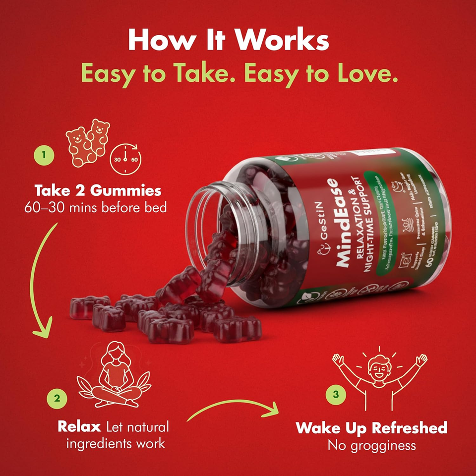 Mindease Relaxation and Sleep Aid for Adults - Vegan, Non GMO Relaxtion ...