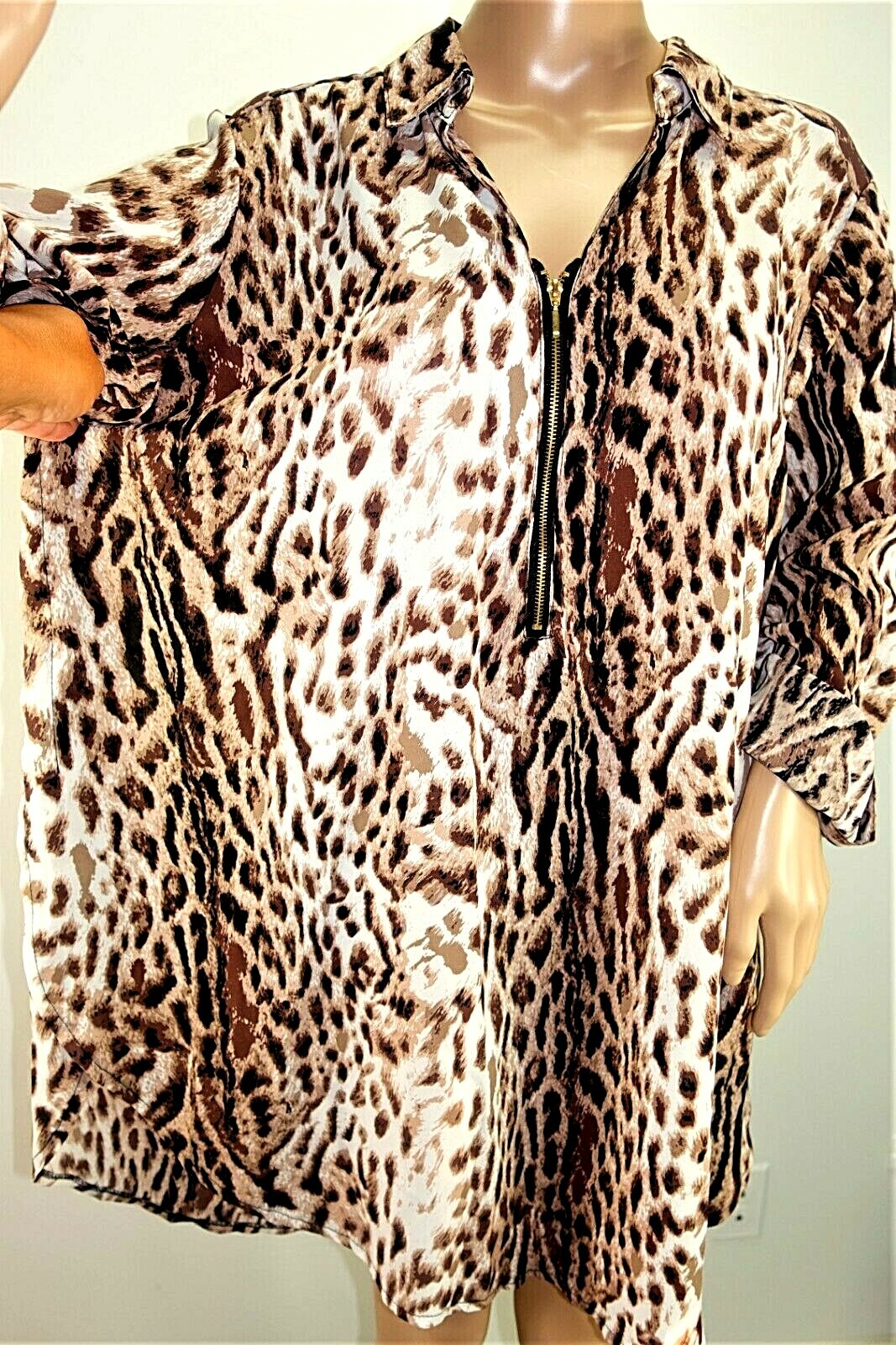 Unique Spectrum Women Plus Size 1x 2x 3x Hi Lo Tunic Top Blouse Shirt ...