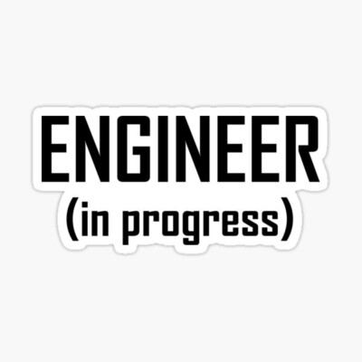 engineer in progress Vinyl Sticker cup Window Bumper Wall Laptop | eBay