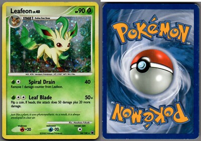 2008 Pokemon, Majestic Dawn Deck Exclusive, #24/100 Leafeon LV.40, Holo Rare | eBay